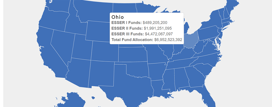 Interactive Map of ESSER Funding Allocations by district